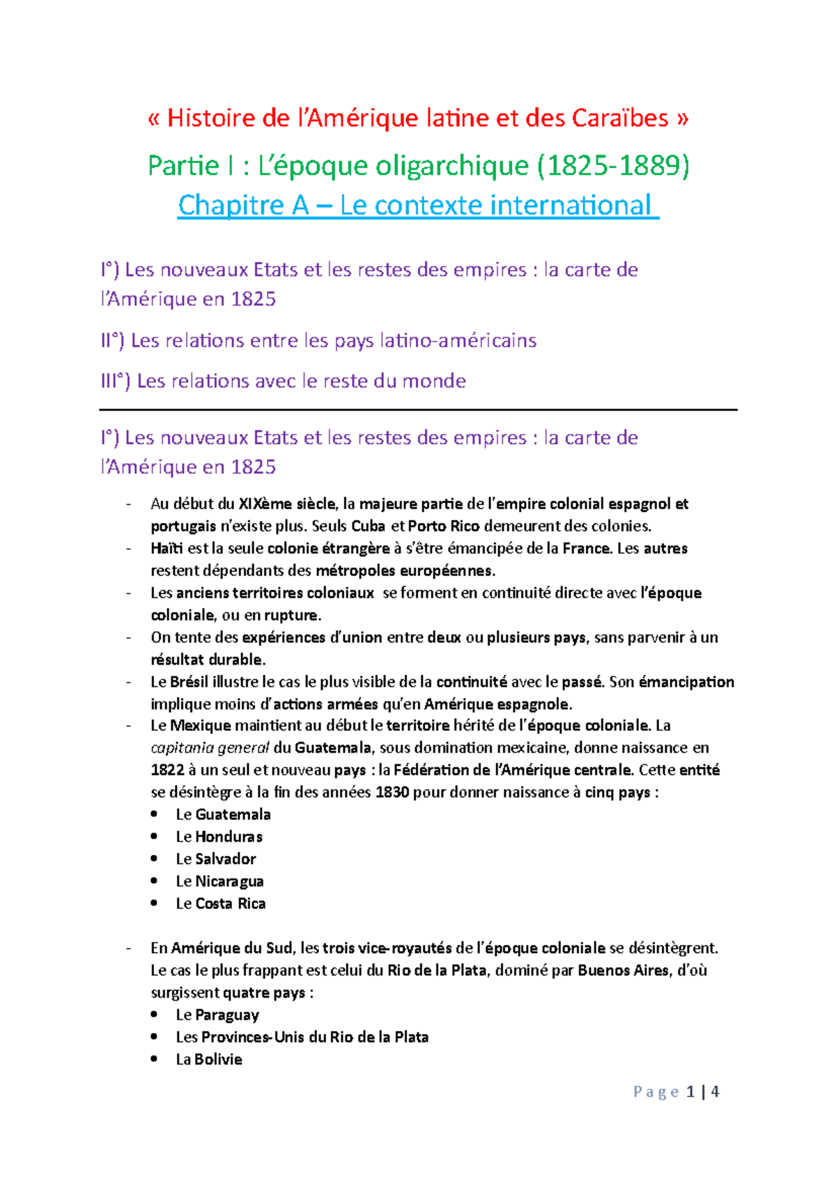 Chapit 1 - chap1 - « Histoire de l’Amérique latine et des Caraïbes ...
