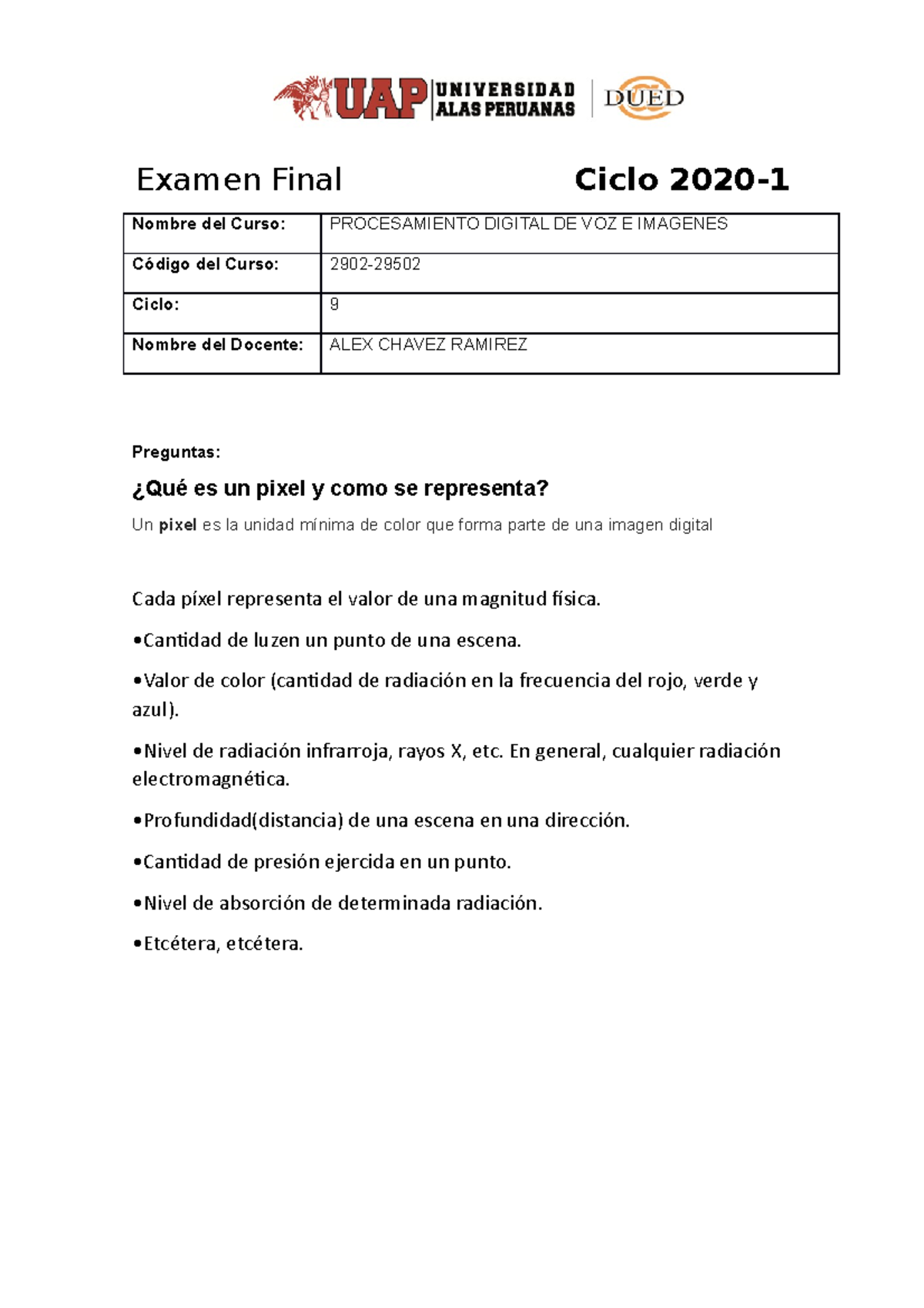 Final PDVI - ................................................... - Examen Final Ciclo 2020 ...