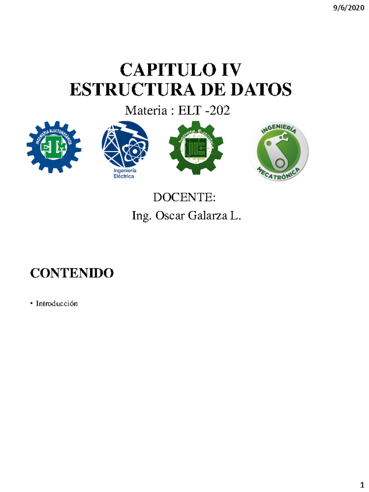 Tema 4 Estructura de Datos - CAPITULO IV ESTRUCTURA DE DATOS DOCENTE ...