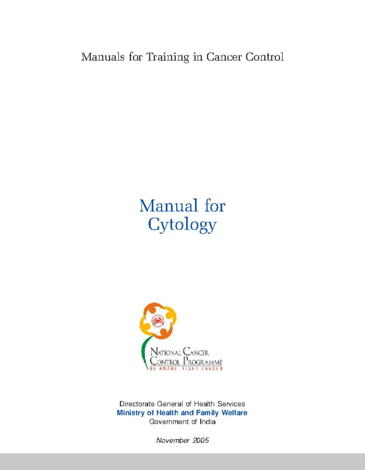 Cancer resource Manual 3 Cytology New - 2024-01-18T194422 - Manual for ...
