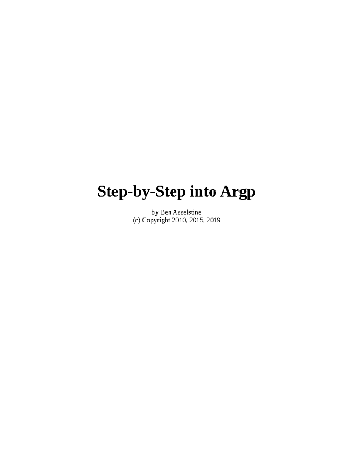 Step by step into argp - Step by step into argp. Developing CLI. - by ...