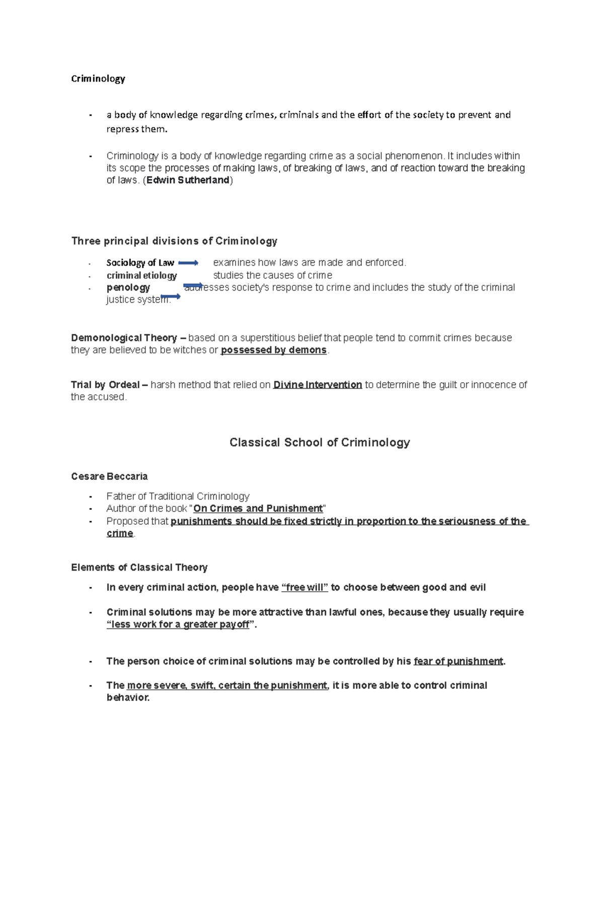 CRIM SOC 1 - CRIM SOC - Criminology - a body of knowledge regarding ...