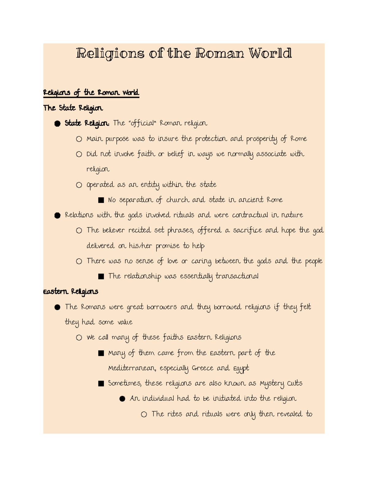 Religions of the Roman World - Religions of the Roman World Religions ...