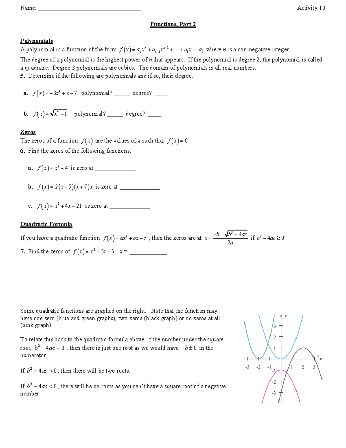 23a M140 Act10 Functions Part2 - Name ...