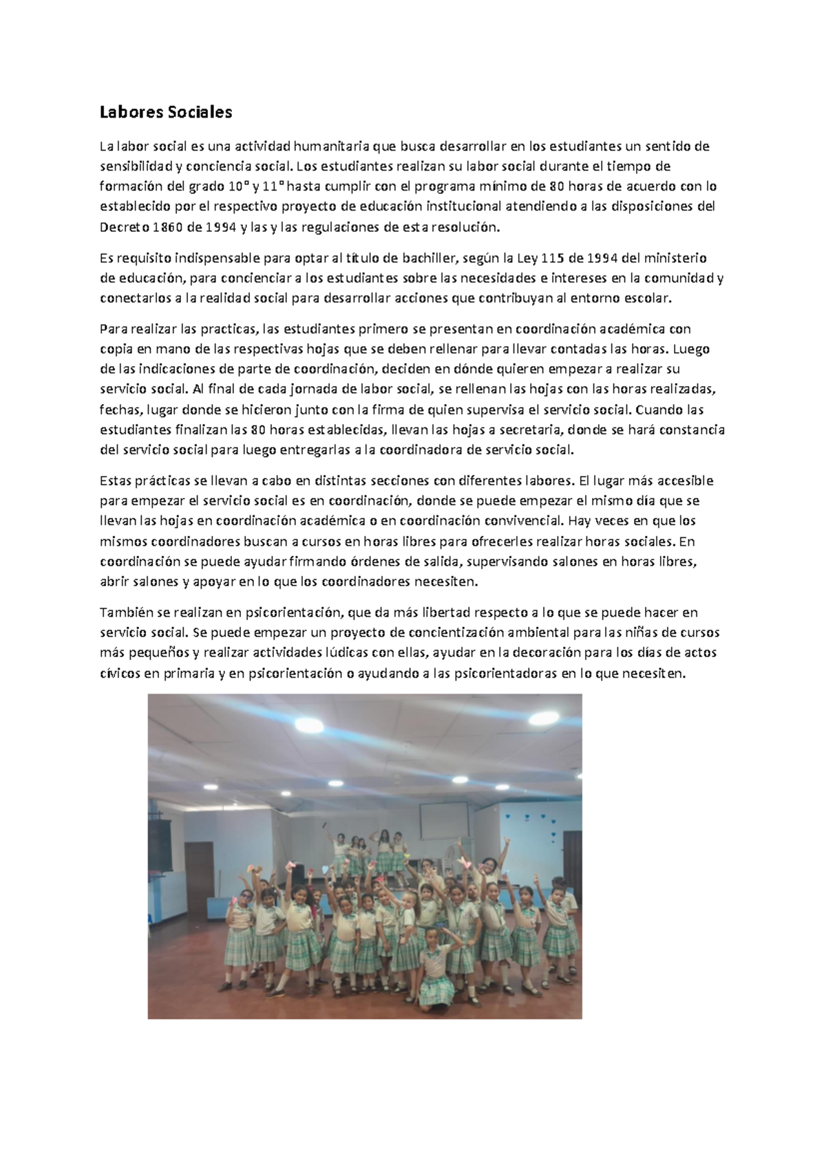 La labor social - Labores Sociales La labor social es una actividad ...