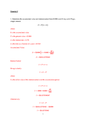 Solution linear algebra - Tutorial Problem Set 1: Week 1- (Solution Guide-Updated) * April 1 ...