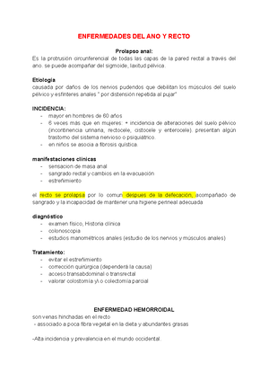 Patologías del Eritron - Cuestionario: Patologías que Afectan al ...