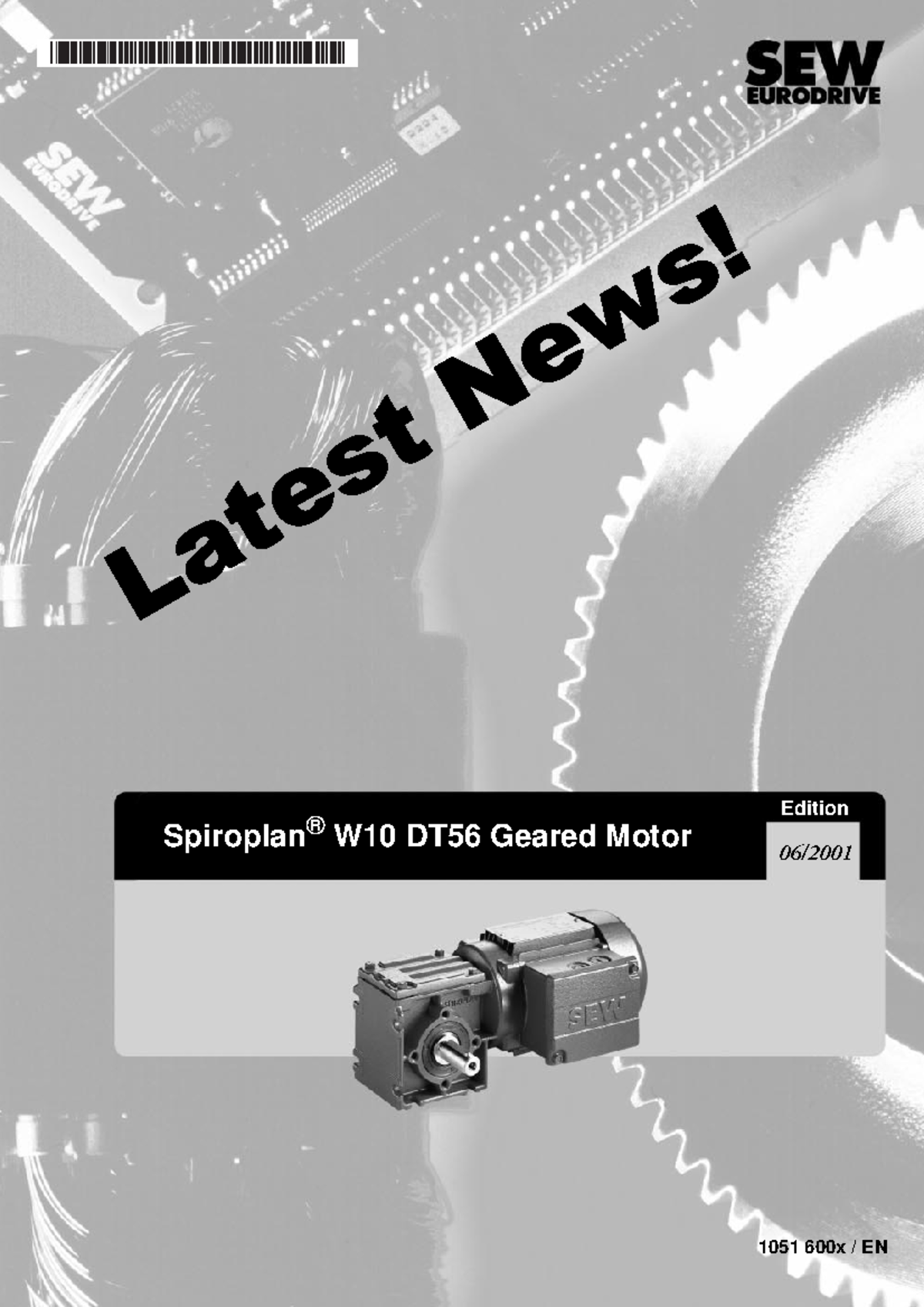 Reductor bobina - Spiroplan ® W10 DT56 Geared Motor Edition 06/ 1051 ...