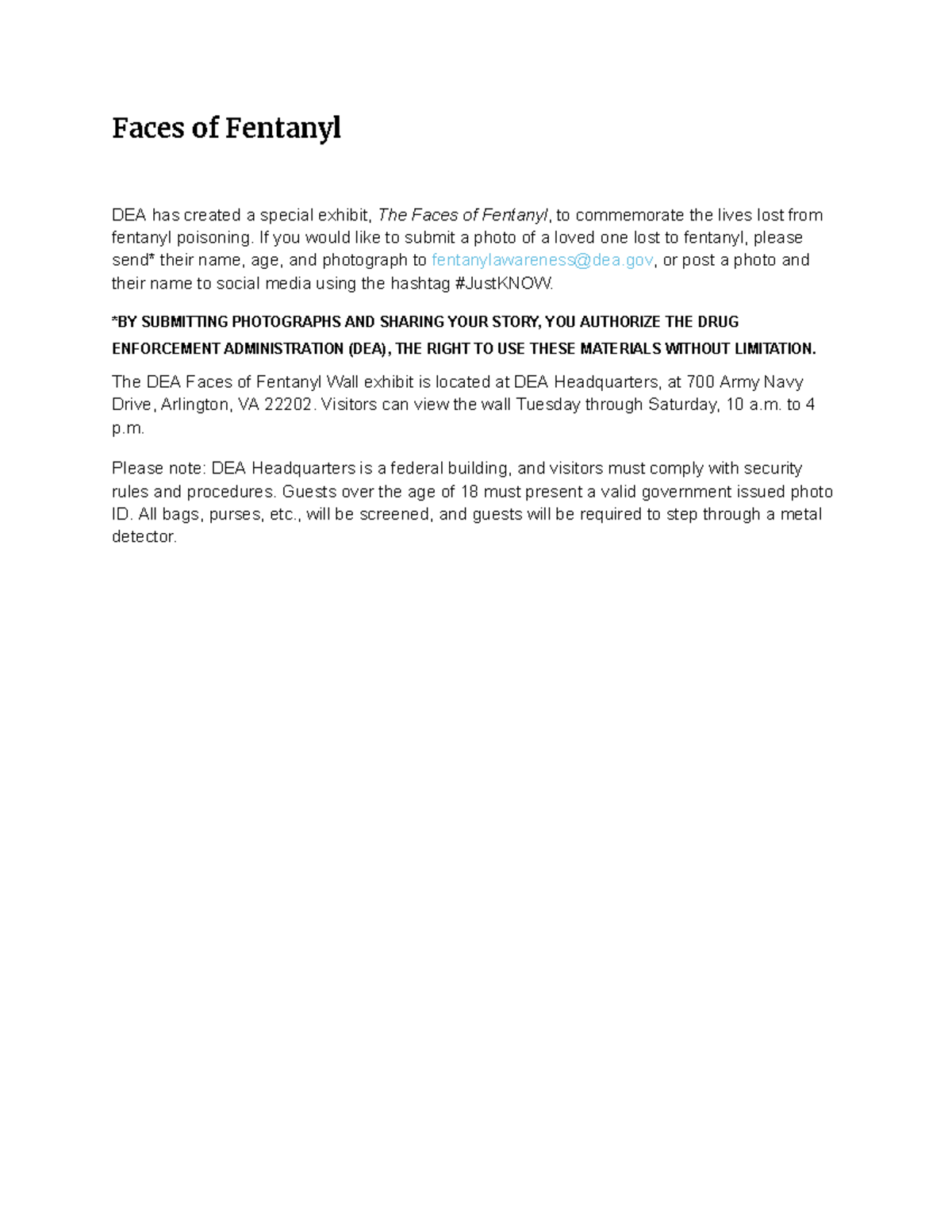 Faces of Fentanyl - If you would like to submit a photo of a loved one ...