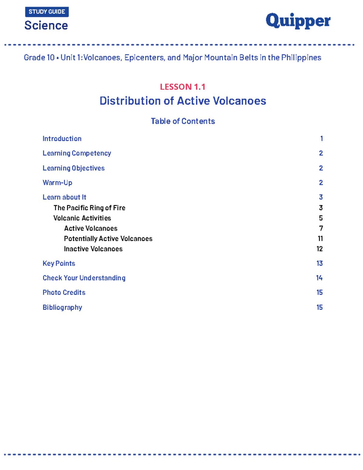 geology and earthsci - Grade 10 • Unit 1:Volcanoes, Epicenters, and ...