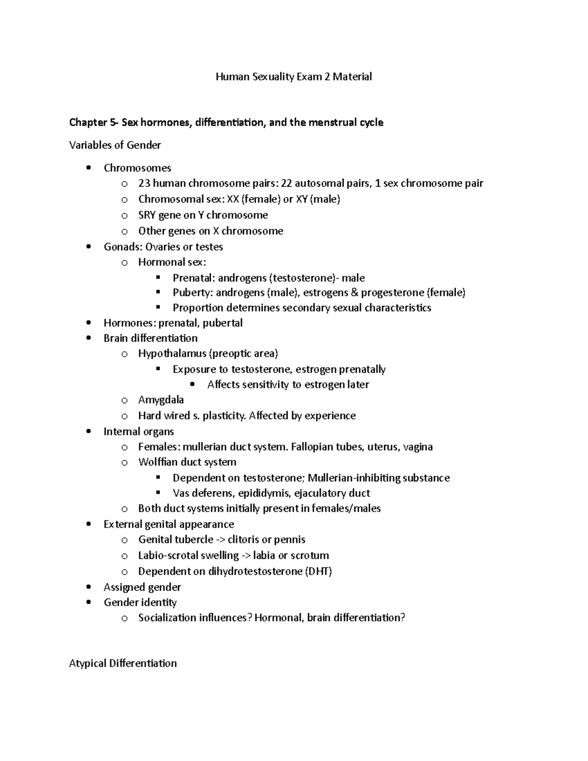 Human Sexuality Exam 2 Material - Human Sexuality Exam 2 Material ...