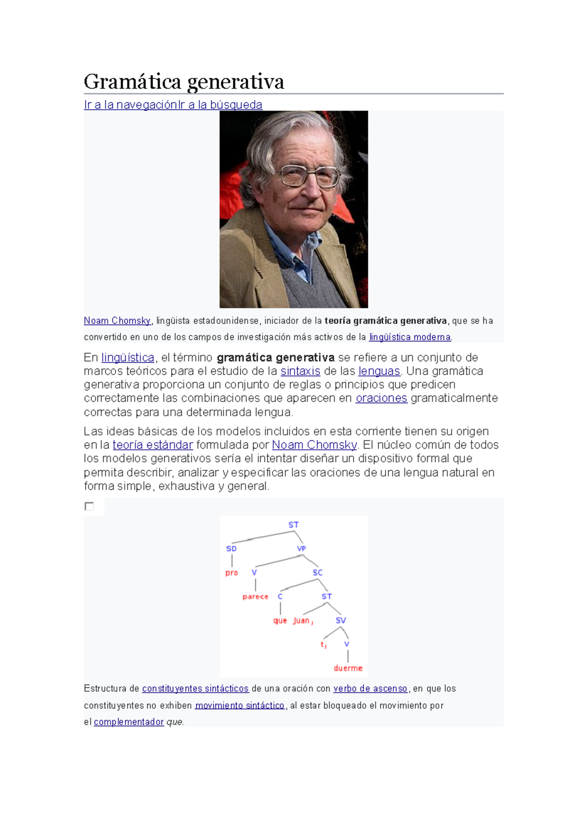 Gramática generativa - En lingüística, el término gramática generativa ...