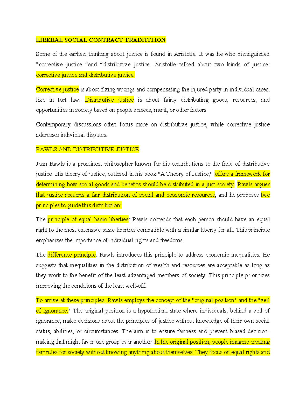 Liberal Social Contract Traditition - LIBERAL SOCIAL CONTRACT ...