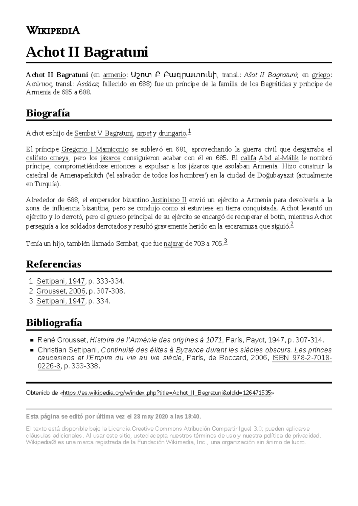 Achot II Bagratuni - introduccion a las ciencias sociales - Achot II ...