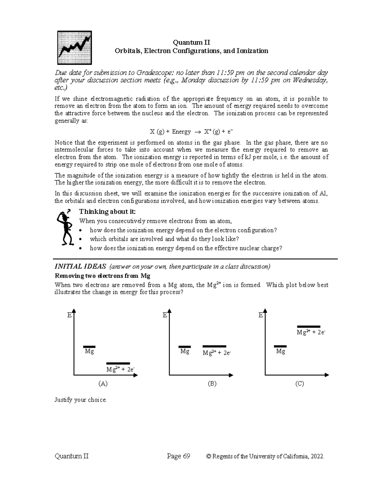 Week-13-Quantum II-Ionization Energy Fall22 - Quantum II Orbitals ...