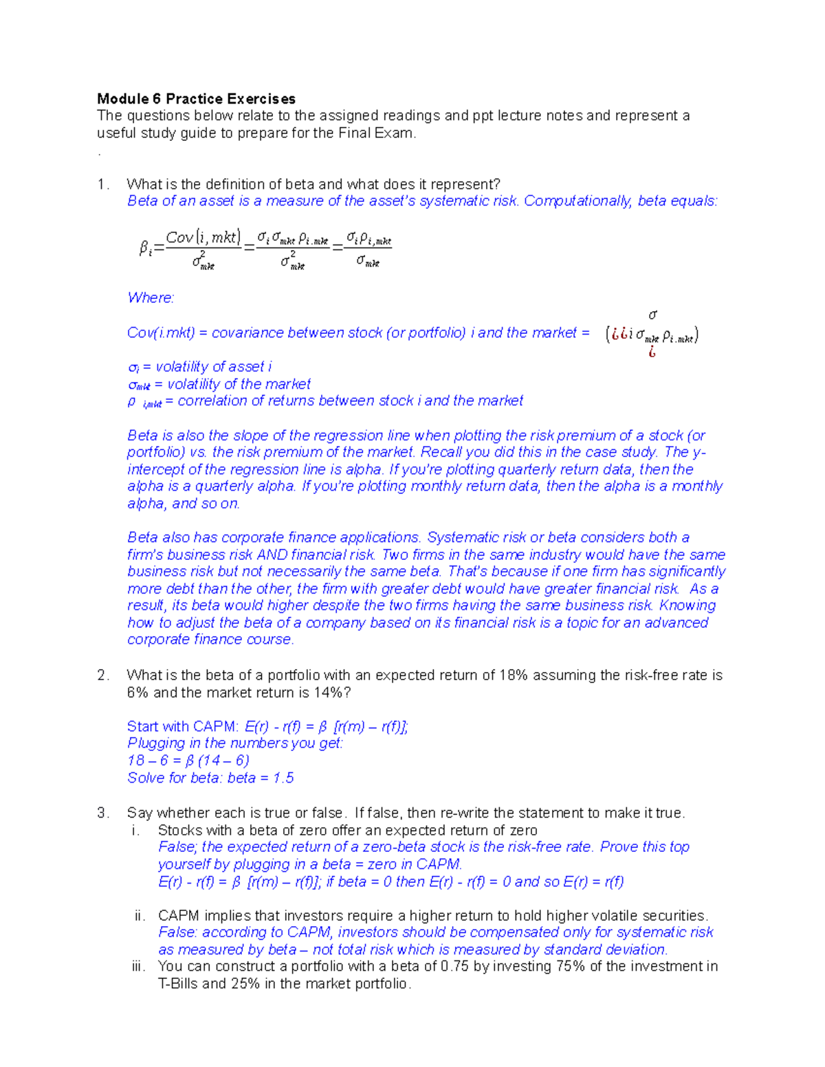 Module 6 Practice Exercises Answers-1 - Module 6 Practice Exercises The ...