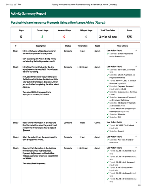 Billing Capstone Study Guide #2 - Billing Capstone Steps Correct Steps ...
