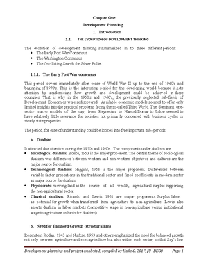 Project planning handout - CHAPTER 1 AN OVERVIEW OF PROJECT ANALYSIS 1 ...