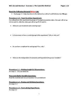 Lab 2 Handout Scientific Method - CHEMISTRY Faster Plop, Plop, Fizz ...