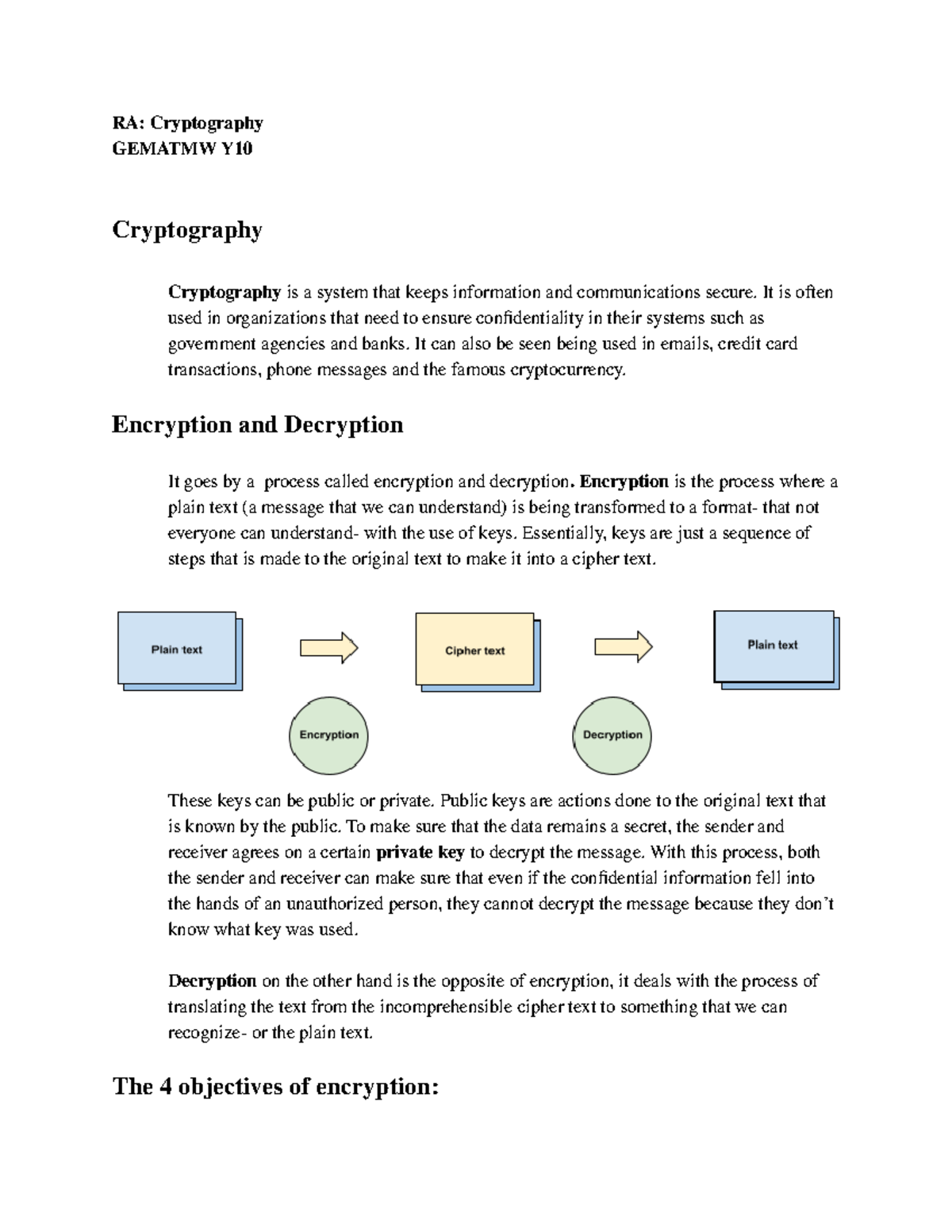 RA Cryptography - Sample work for GEMATMW - RA: Cryptography GEMATMW Y ...