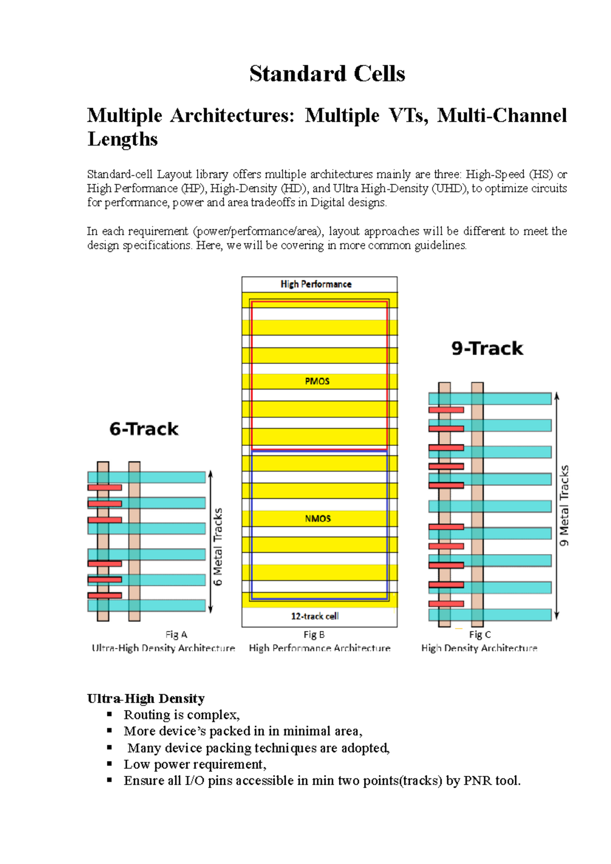 Standard Cells - about vlsi - Standard Cells Multiple Architectures ...