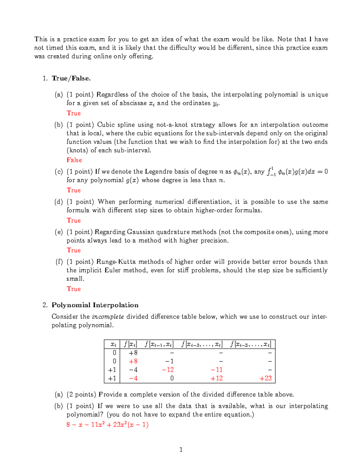 Final practice 1 - This is a practice exam for you to get an idea of ...