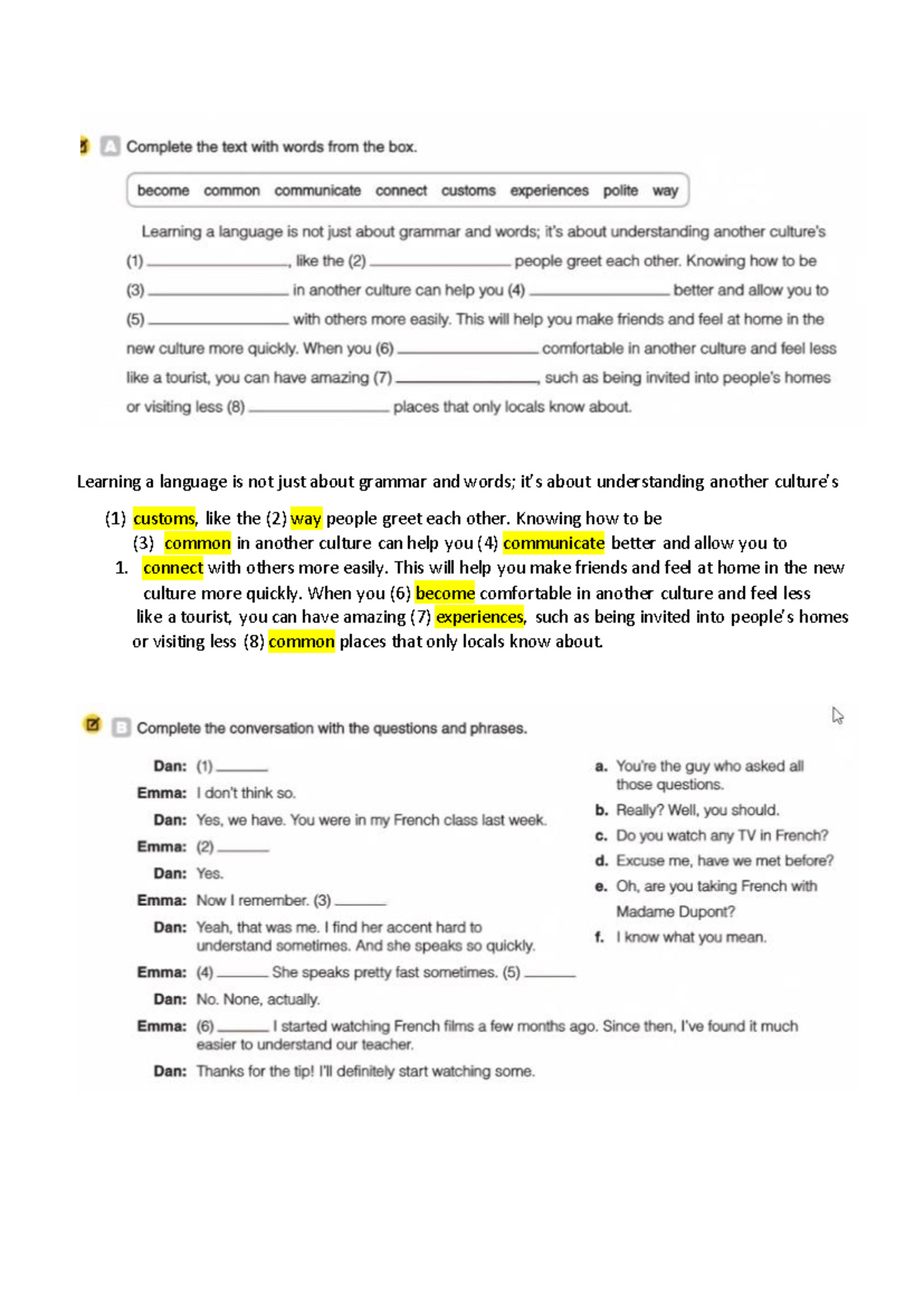 2 Review - 3A - Tareass - Learning a language is not just about grammar ...