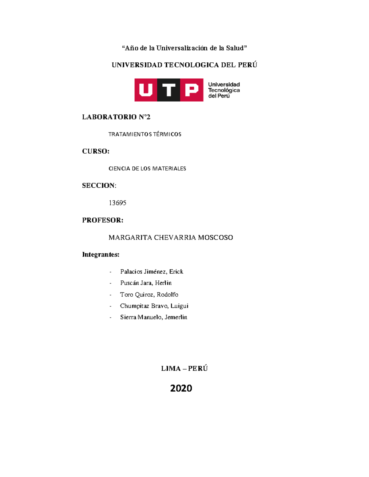 Práctica de Laboratorio #2 (Tratamientos Térmicos) - Warning: TT: undefined function: 32 Warning ...