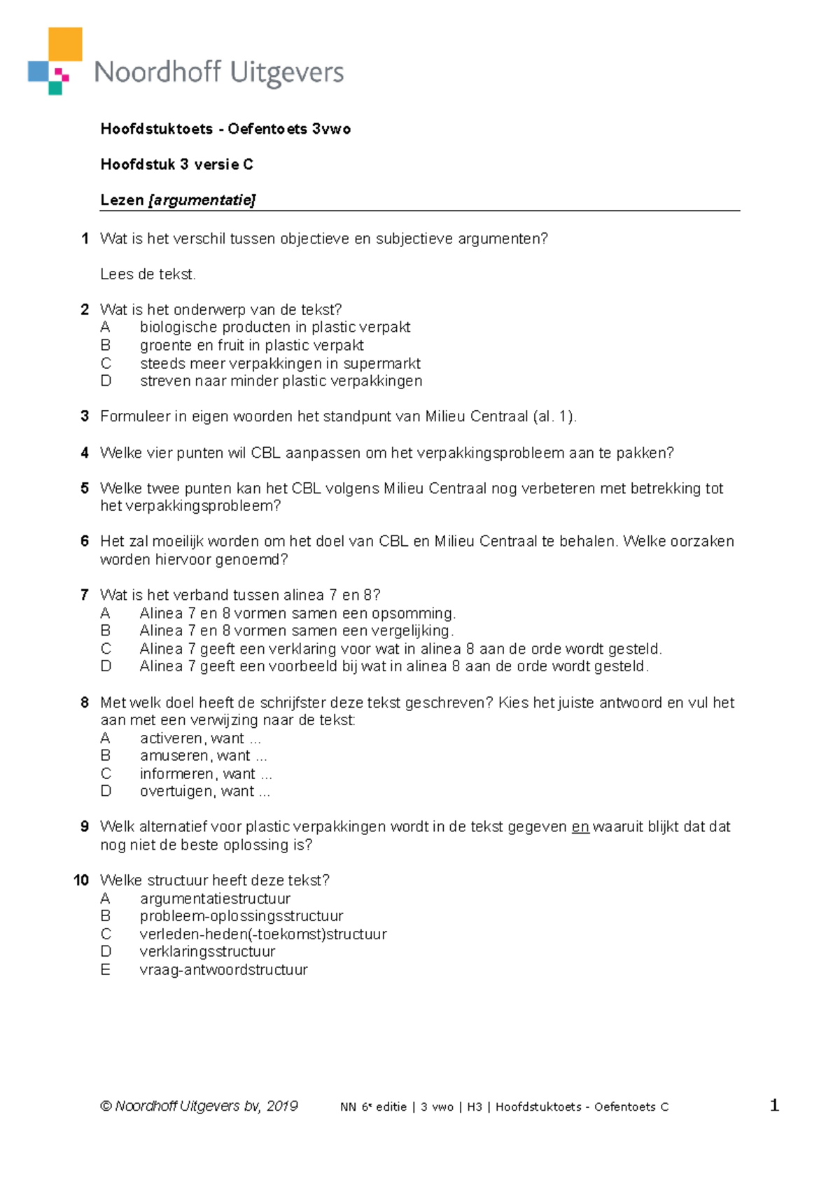 Nn6 3vwo oefentoets h3c - Hoofdstuktoets - Oefentoets 3vwo Hoofdstuk 3 ...