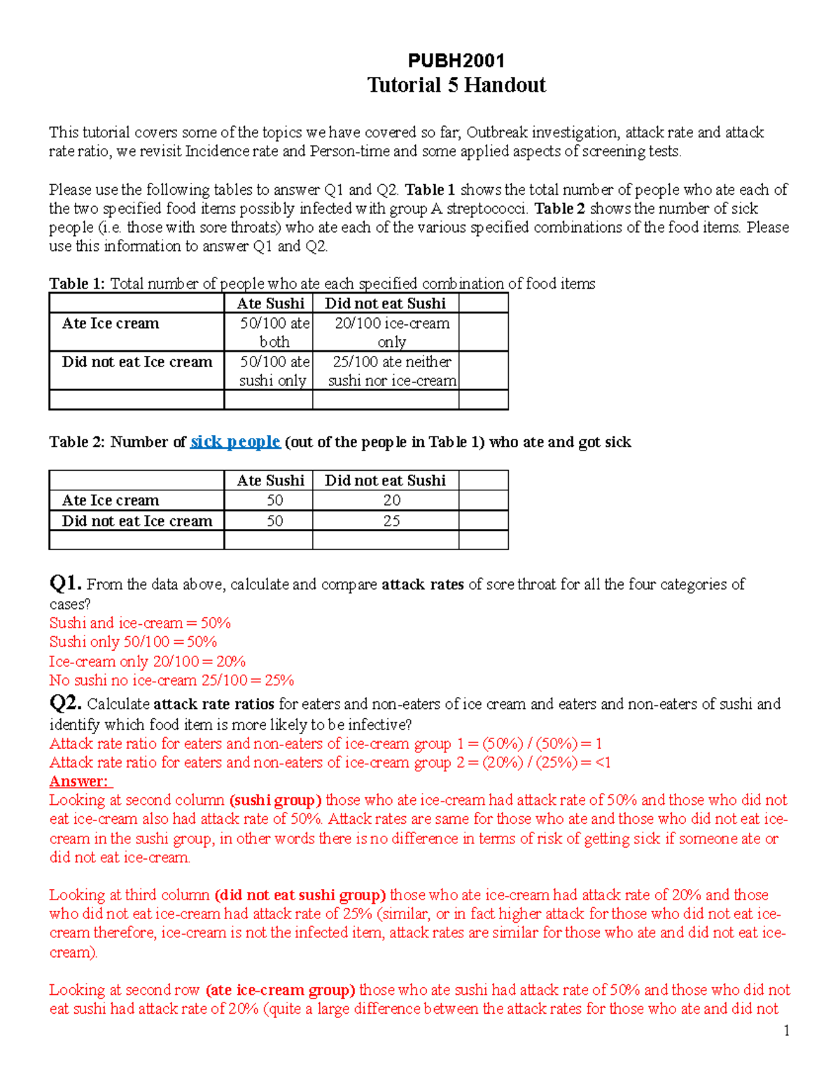 Tutorial 5 Hand out - PUBH Tutorial 5 Handout This tutorial covers some of the topics we have ...
