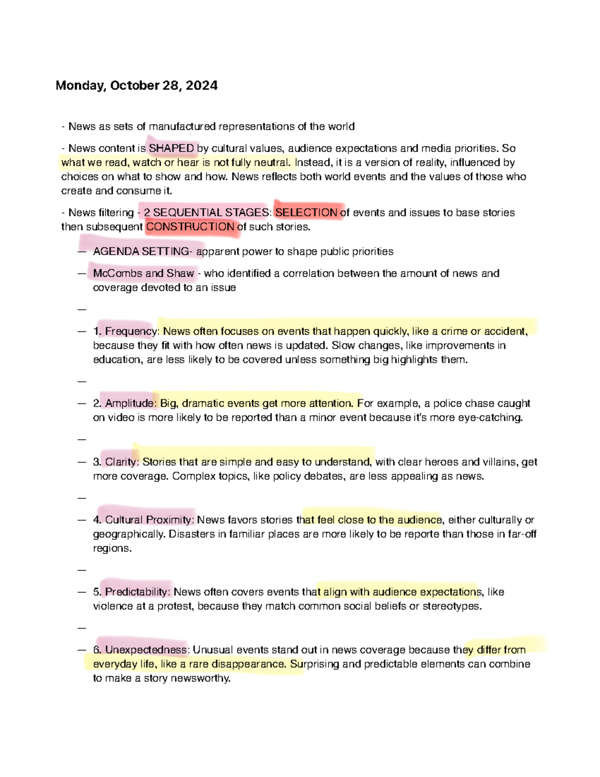 IDE - Summary of the discussion - Monday, October 28, 2024 News as sets of manufactured - Studocu