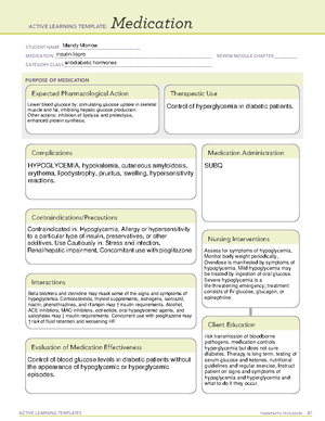 Potassium - ATI TEMPLATE - ACTIVE LEARNING TEMPLATES TherapeuTic ...