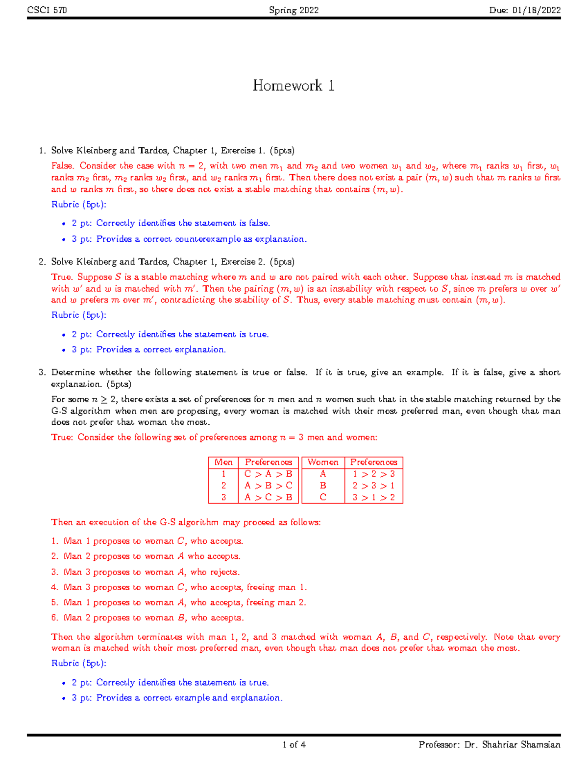 CSCI570 HW1 sol - ..... - CSCE 145 - USC - Studocu