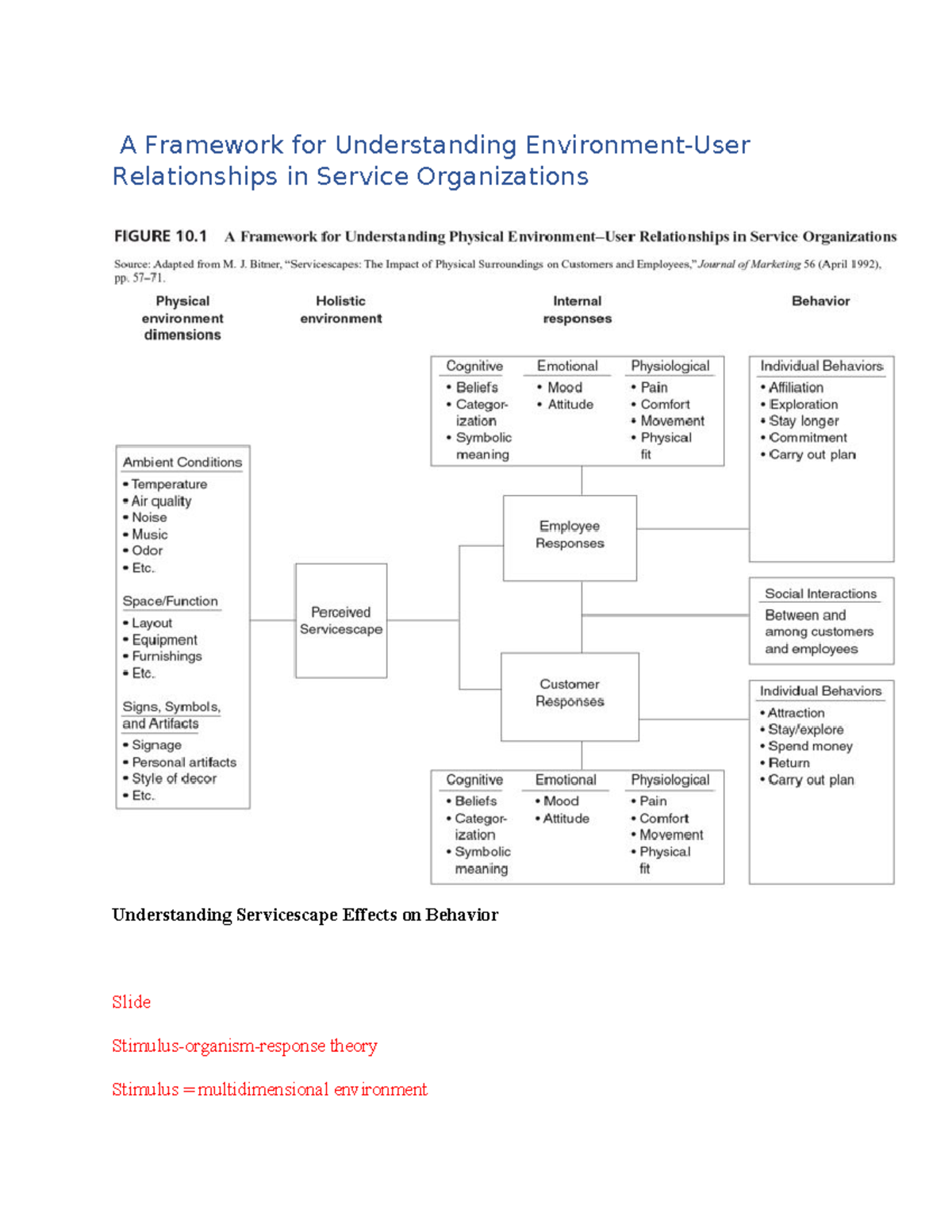 A Framework for Understanding Environment - A Framework for ...