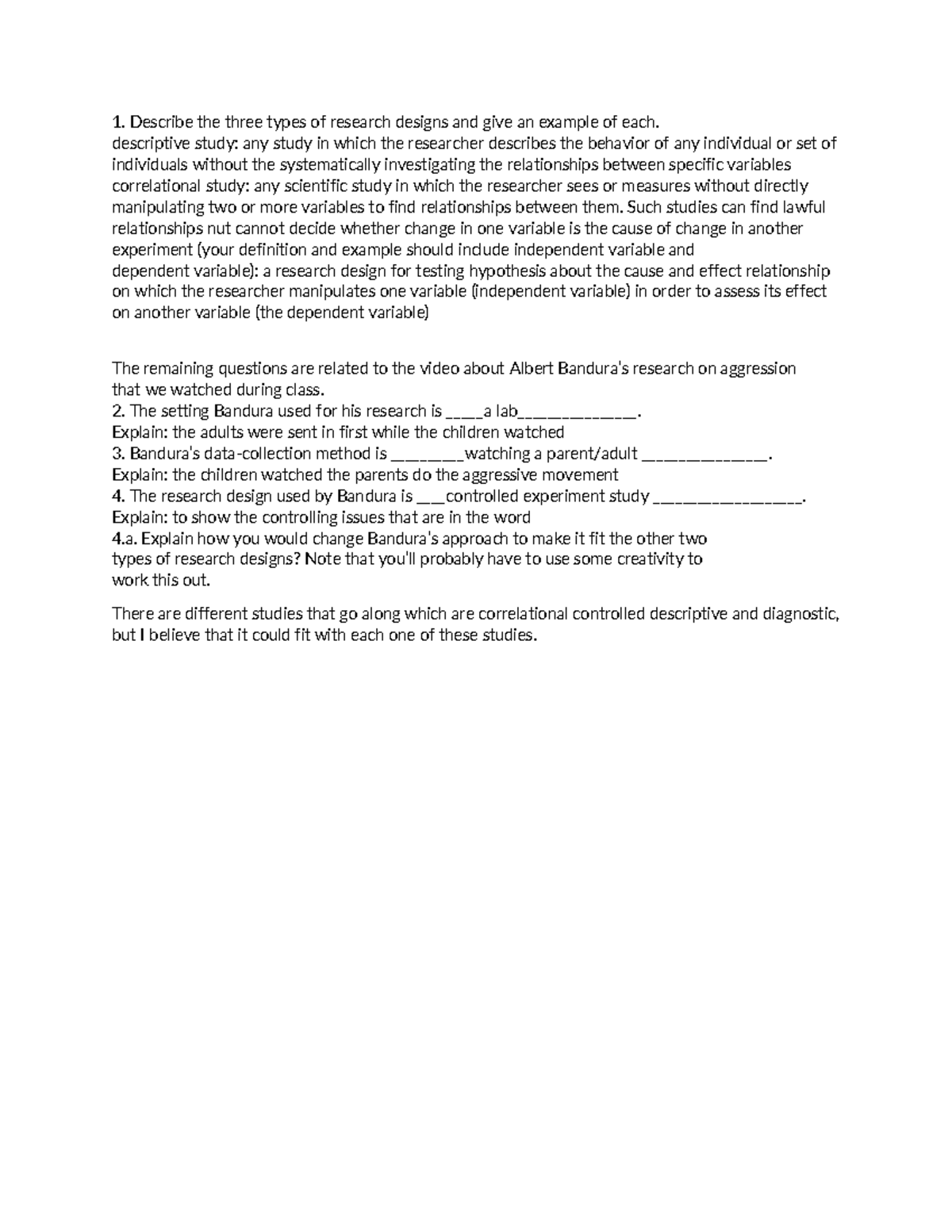 Research Settings and Data Collection Study Guide - Describe the three ...