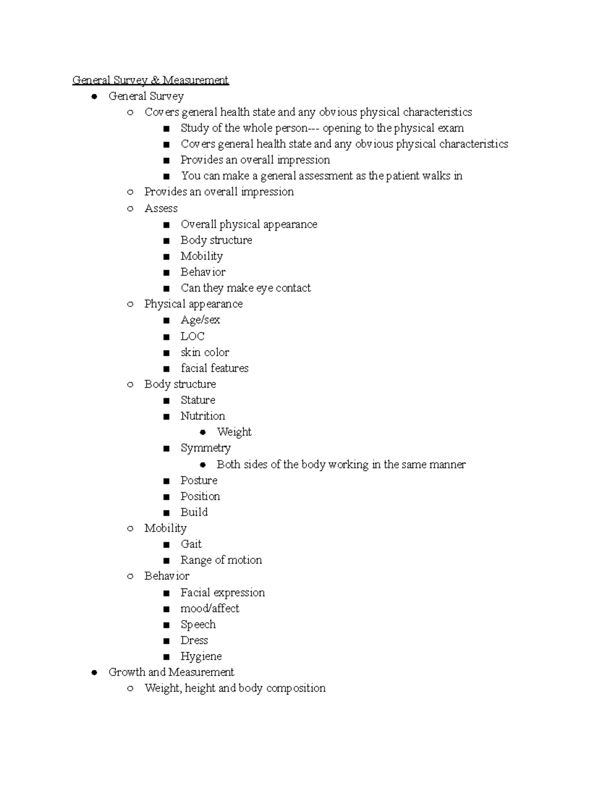 General Survey and Measurments (W2) - General Survey & Measurement ...