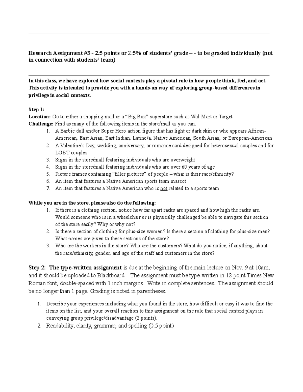 Research assignment 3 scavenger-hunt - - Studocu