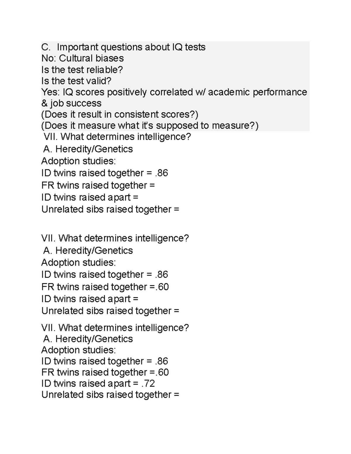Psych 24 - Practice materials with notes - C. Important questions about ...