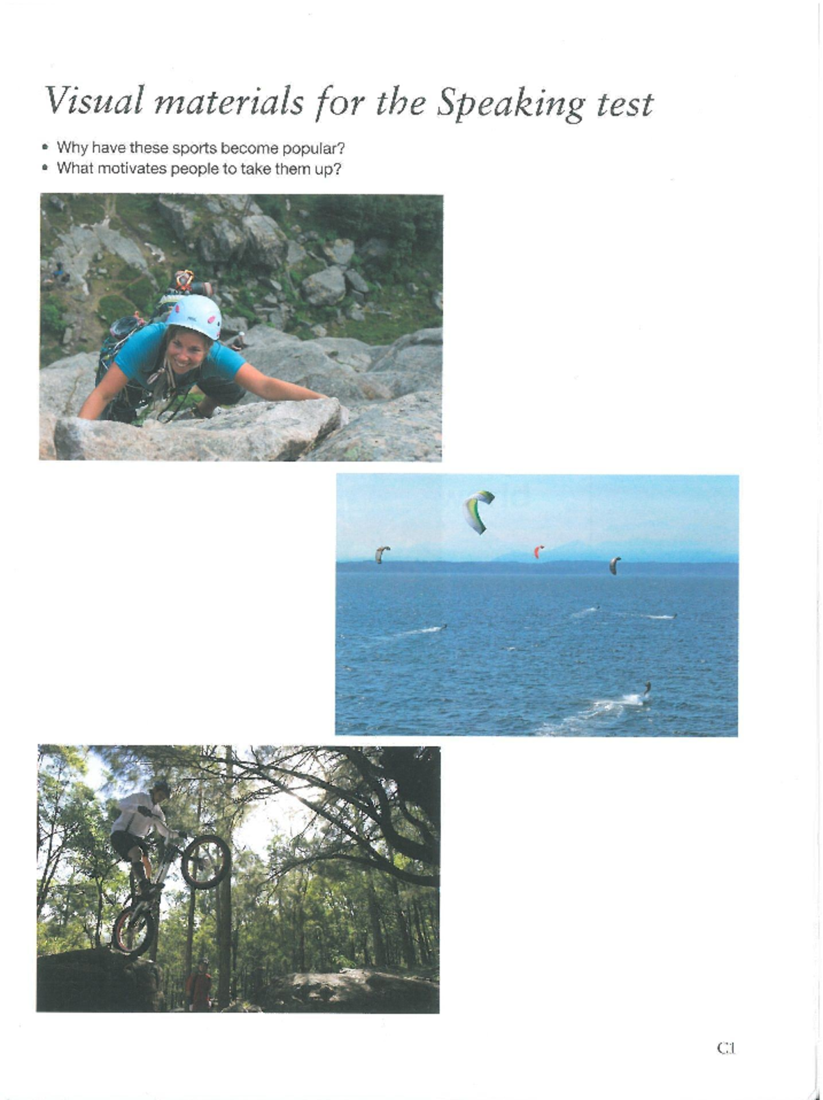 Visual Material - speaking - Inglés - Studocu