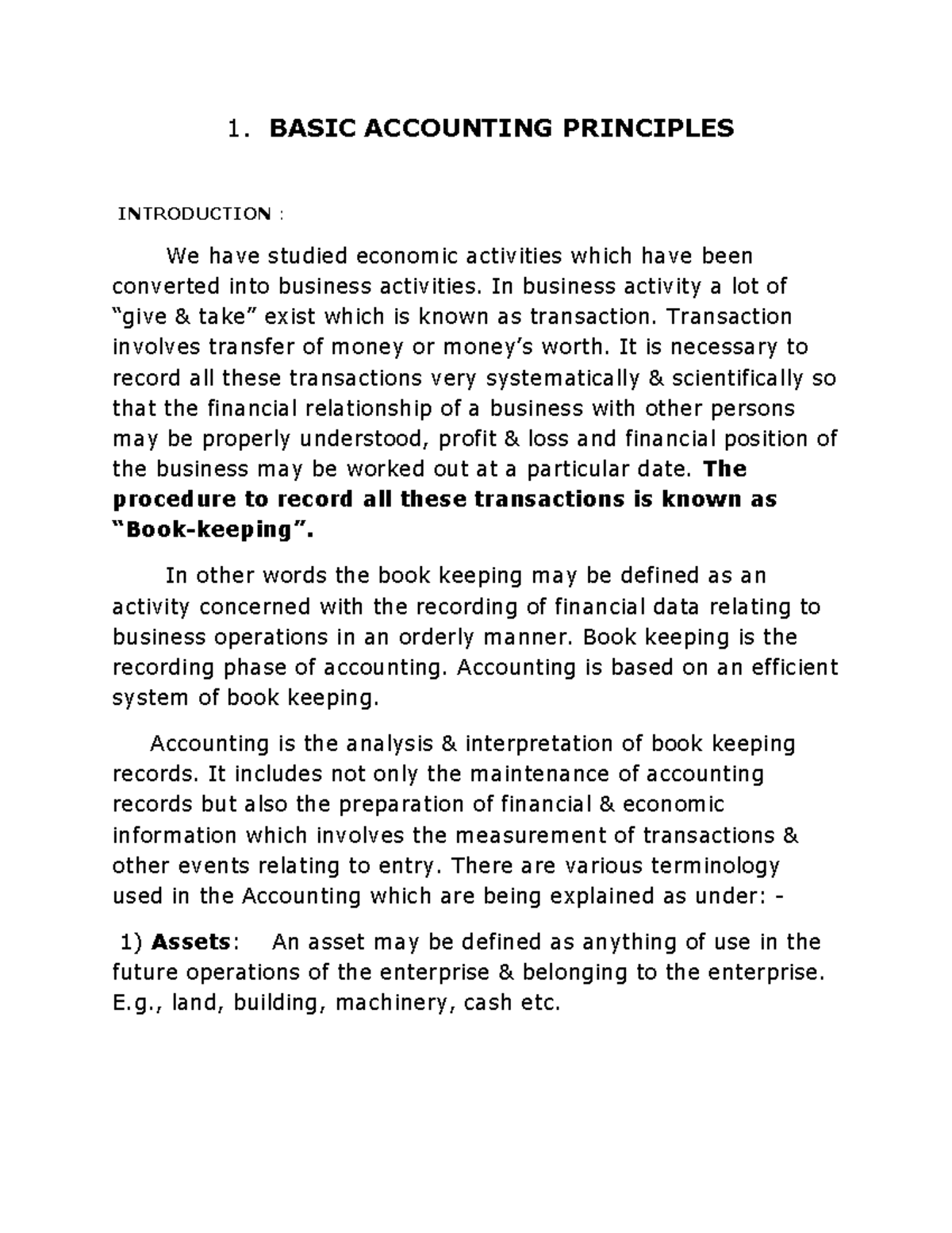 1. Basic Accounting Principles - 1. BASIC ACCOUNTING PRINCIPLES ...