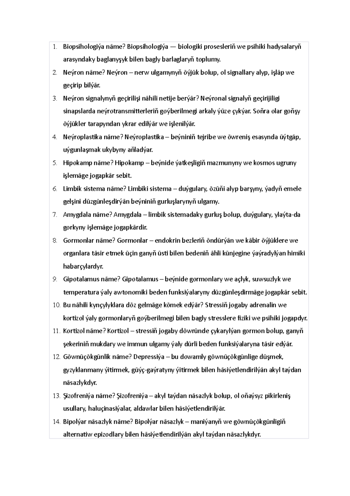 Vertikoläre Beimengungen 2 - Biopsihologiýa näme? Biopsihologiýa ...