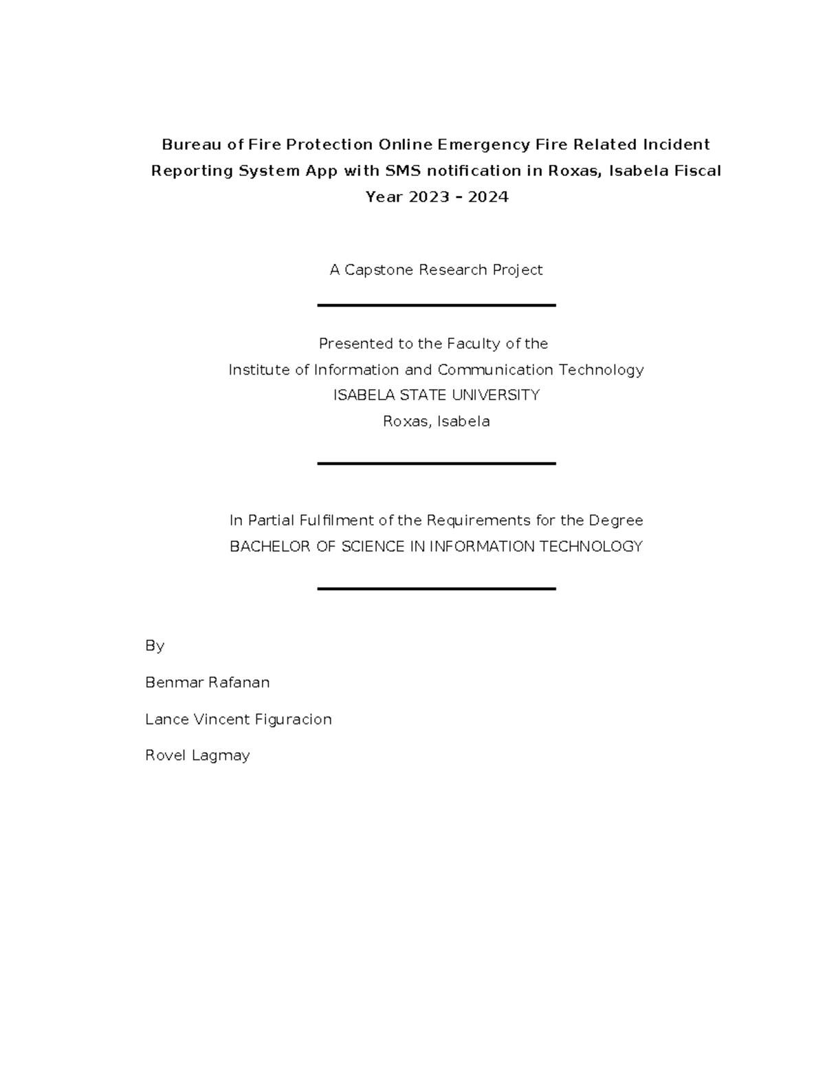 Capstone-final - Thesis Document - Bureau of Fire Protection Online ...