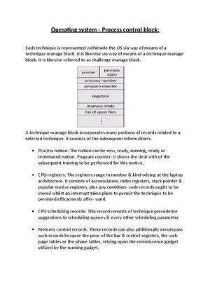 Operating Systems basic tasks - Operating Systems basic tasks Operating ...