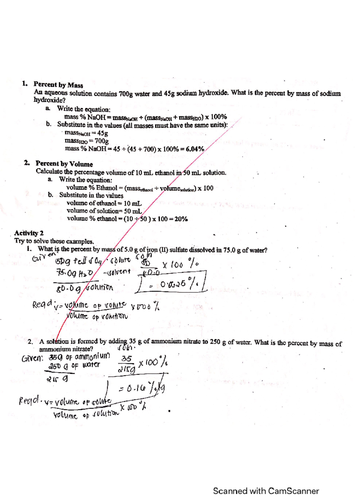 Practice Problems in Chemistry - Studocu