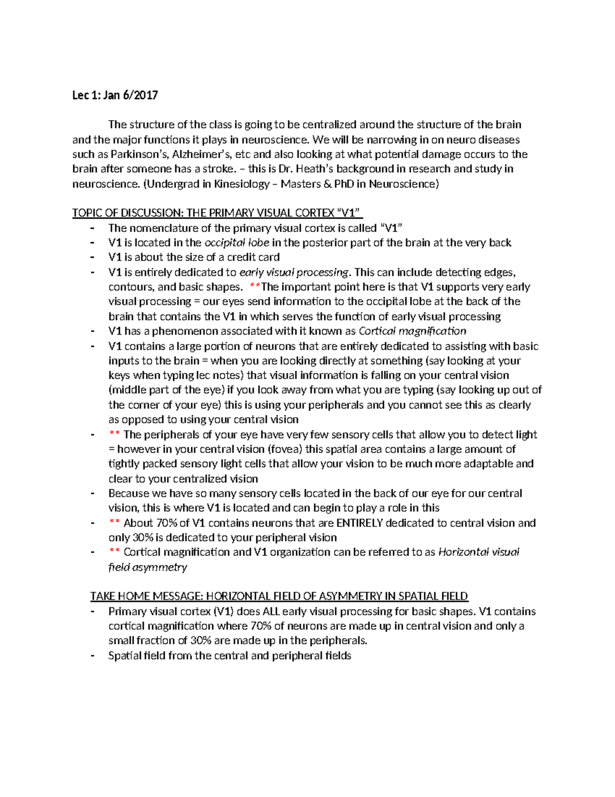 Kin 1080 test 1 - test 1 - Lec 1: Jan 6/ The structure of the class is ...