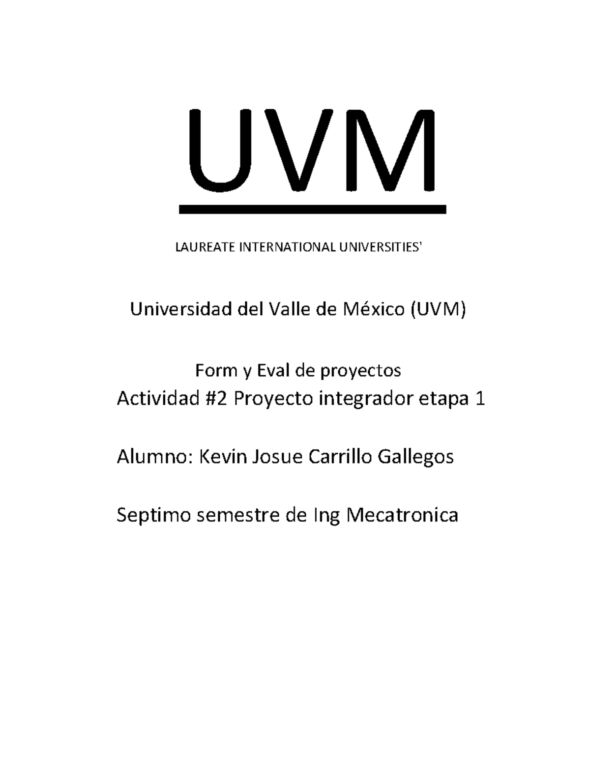 Actividad 2 formacion y eval de proyc - formacion y evaluacion de ...