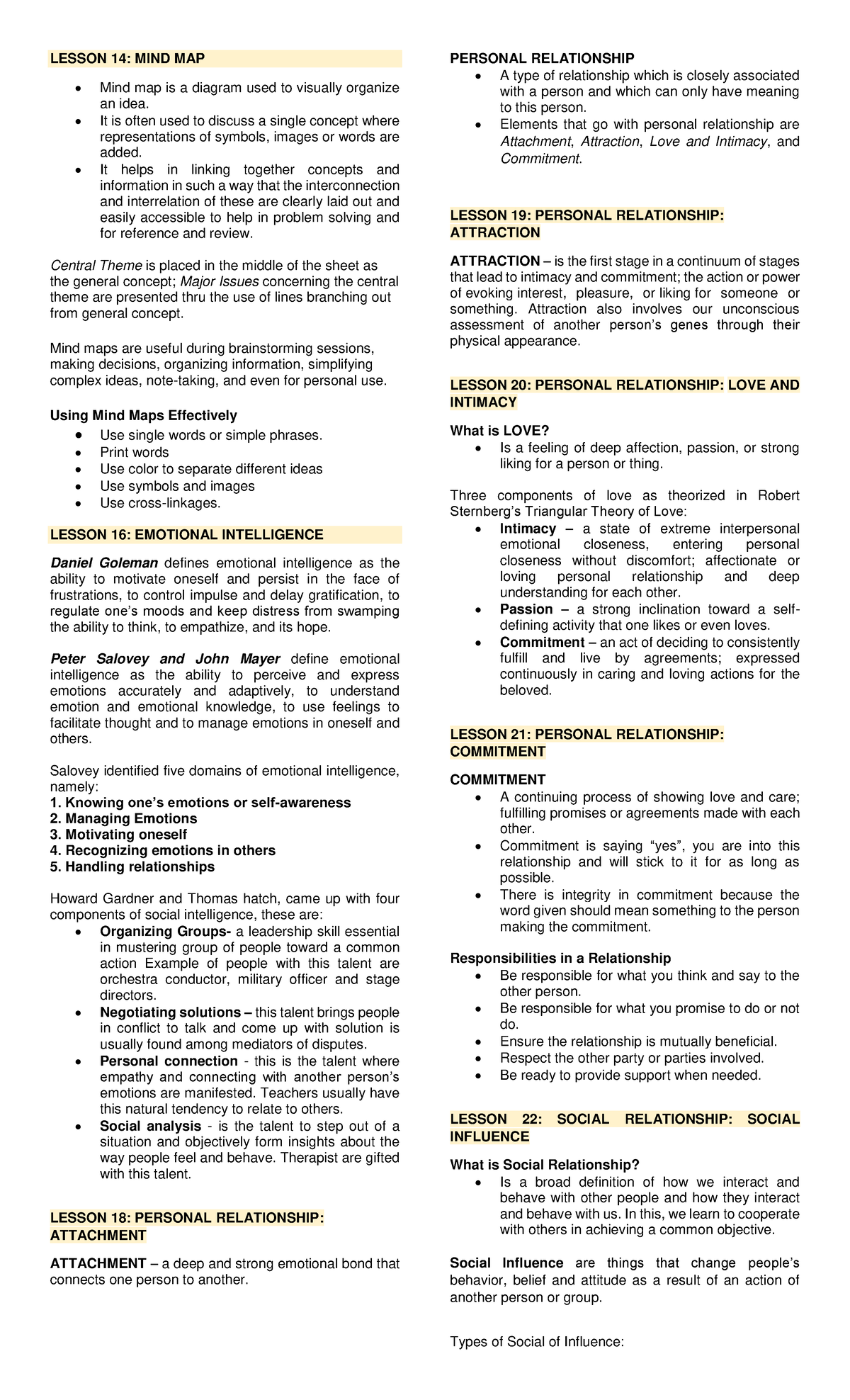 2ND Quarter - Reviewer ( Perdev) - LESSON 14: MIND MAP Mind map is a ...