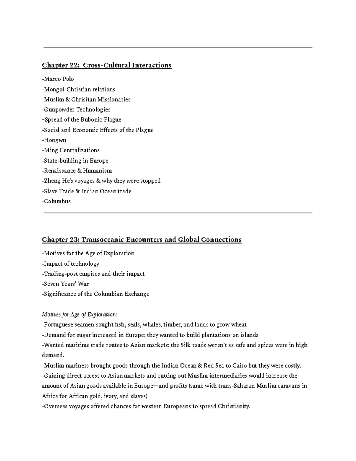 AP%20World%20Study%20Document%20(Whole%20Year) - Chapter 22: Cross ...