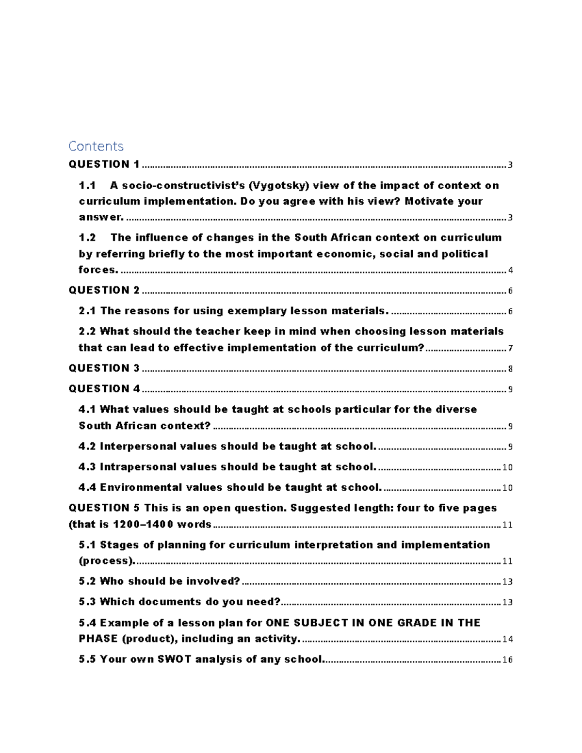 48285609 CUS3701 03 MARK082100 - Contents QUESTION 1 - Studocu