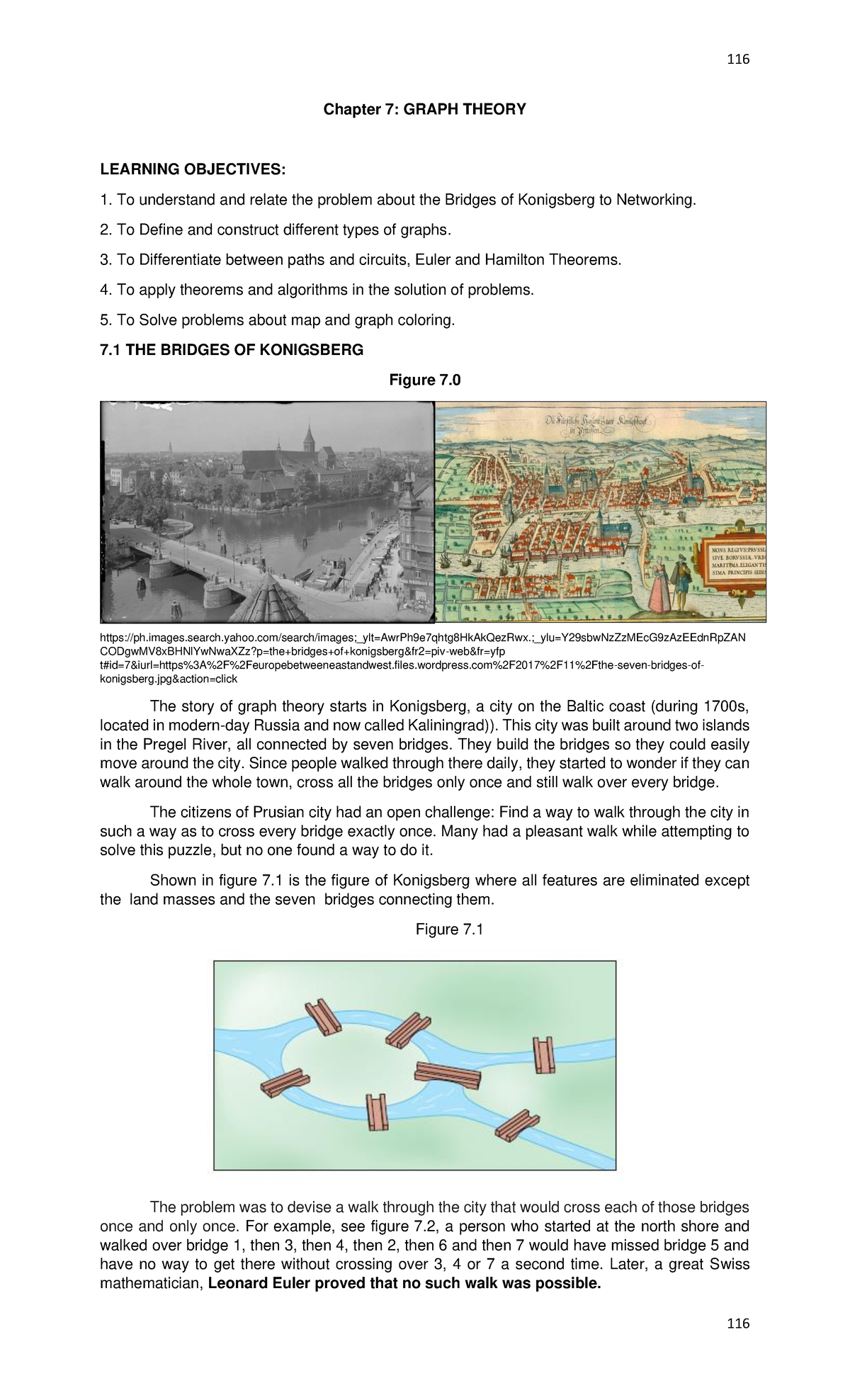 Chapter 7 Graph Theory - Chapter 7: GRAPH THEORY LEARNING OBJECTIVES ...